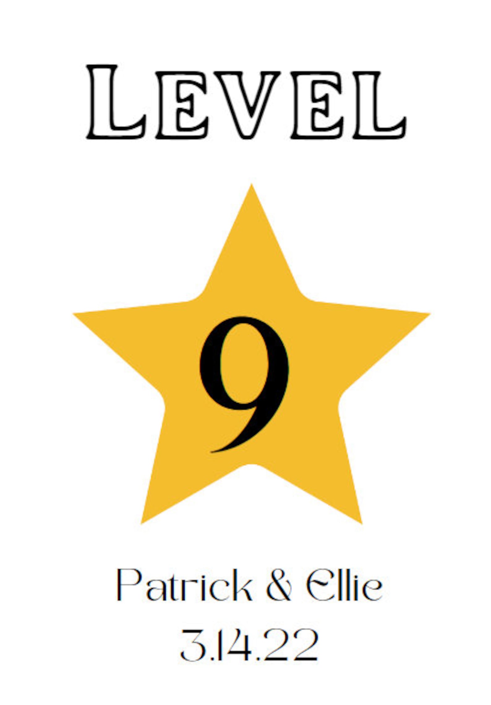 Gamer Wedding Table Numbers, Personalized and READY TO PRINT. 5x7 ...