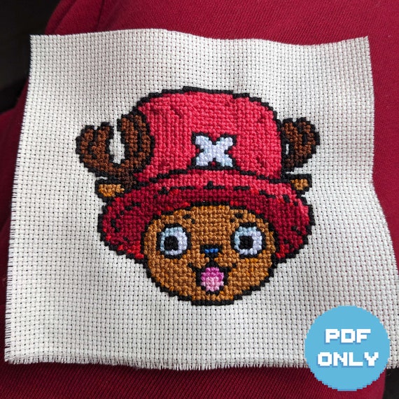 Tony Tony Chopper One Piece Cross-stitch Pattern [DIGITAL Tony Tony Chopper One Piece Cross-stitch Pattern [DIGITAL