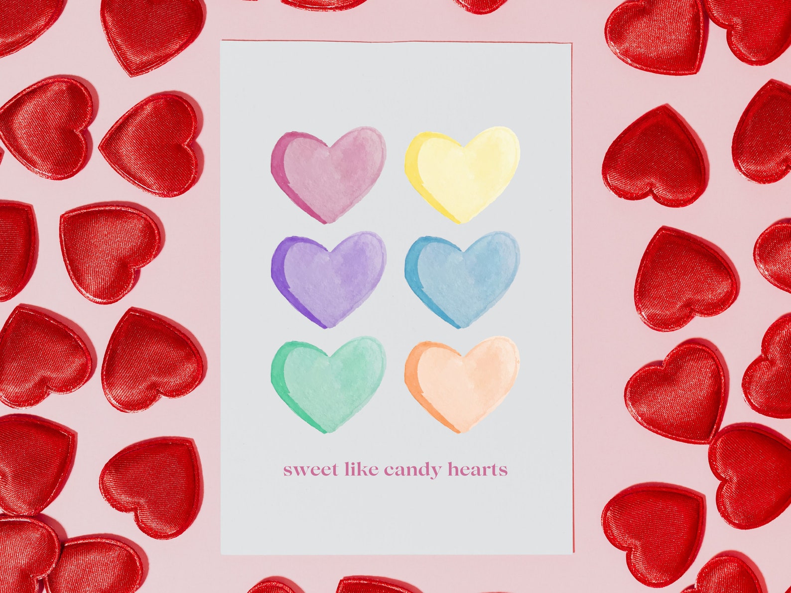 Conversation Hearts SVG - Valentines Day Candy Hearts - Valentines Day ...