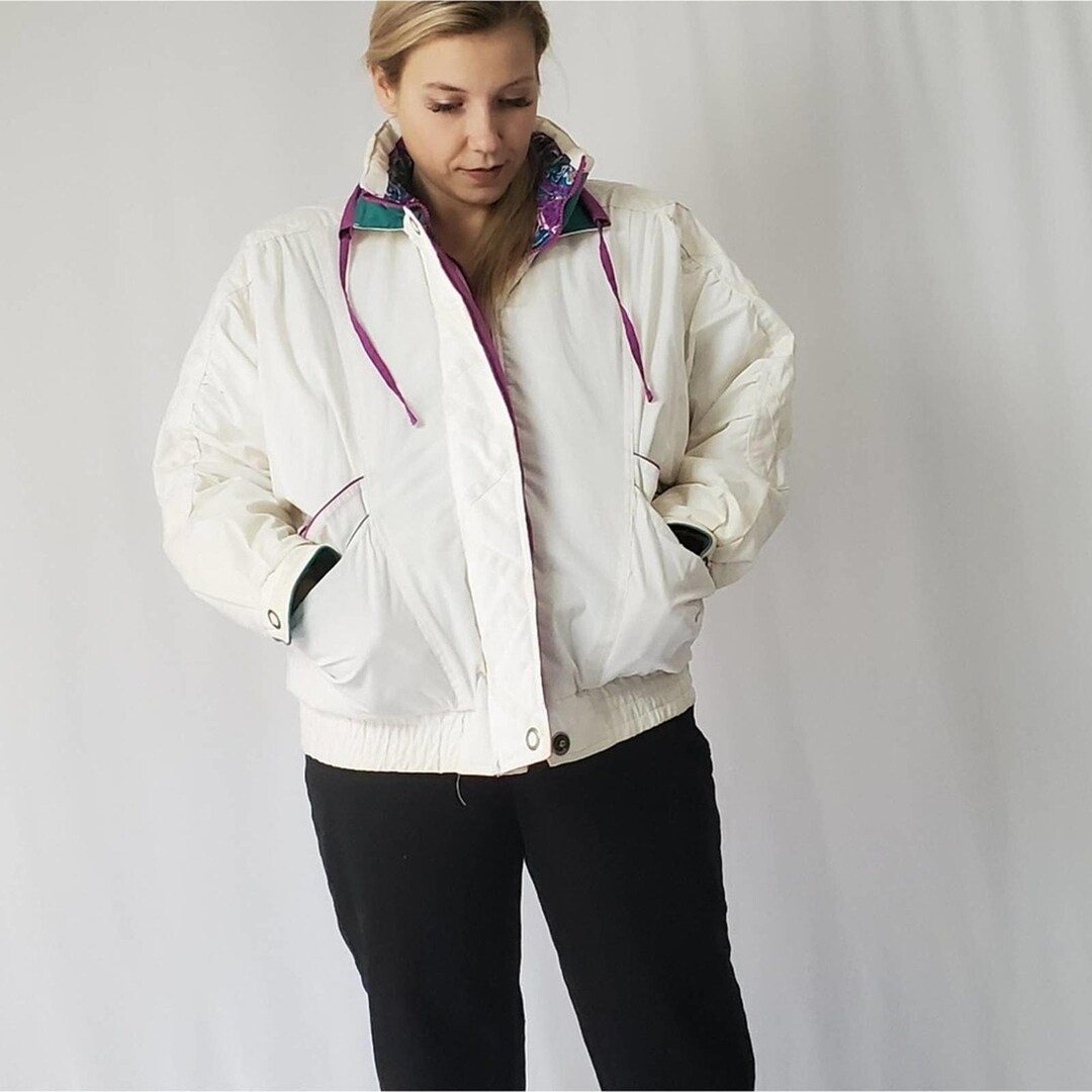 Vintage 80s - 90s Izzy Color Block Ski Jacket Coat - Etsy