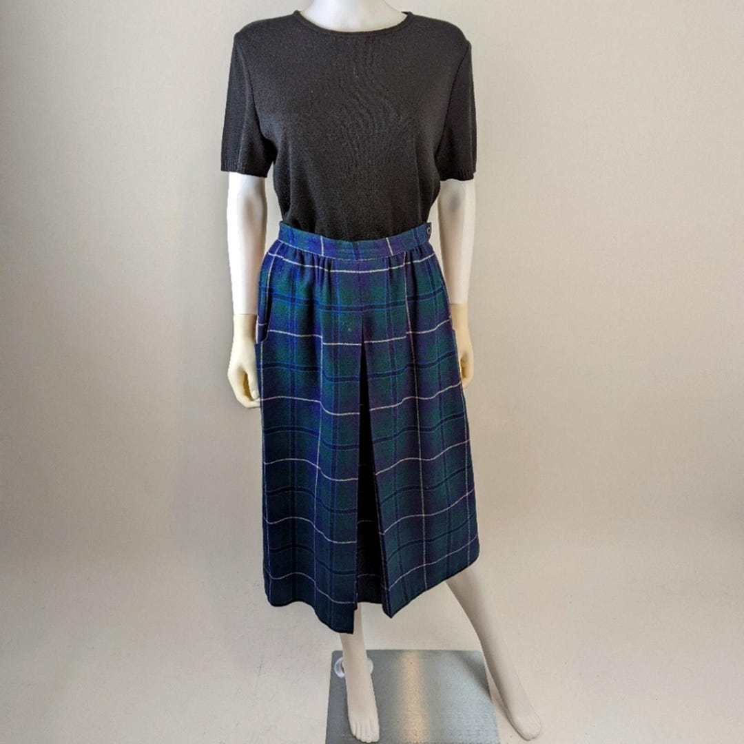Vintage Laird-portch of Scotland Tartan Plaid Wool Skirt 10 - Etsy