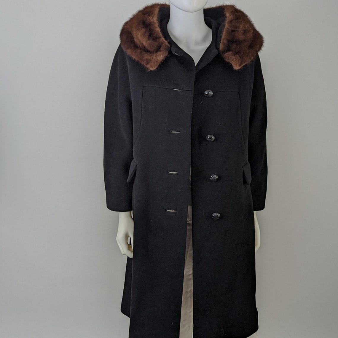 Vintage 50's/60's Franklin Simon New York Wool Dress Coat - Etsy