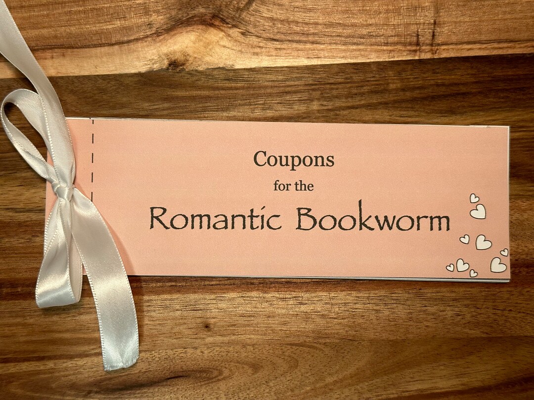 Coupons for the Romantic Bookworm. Printable DIY Gift. - Etsy