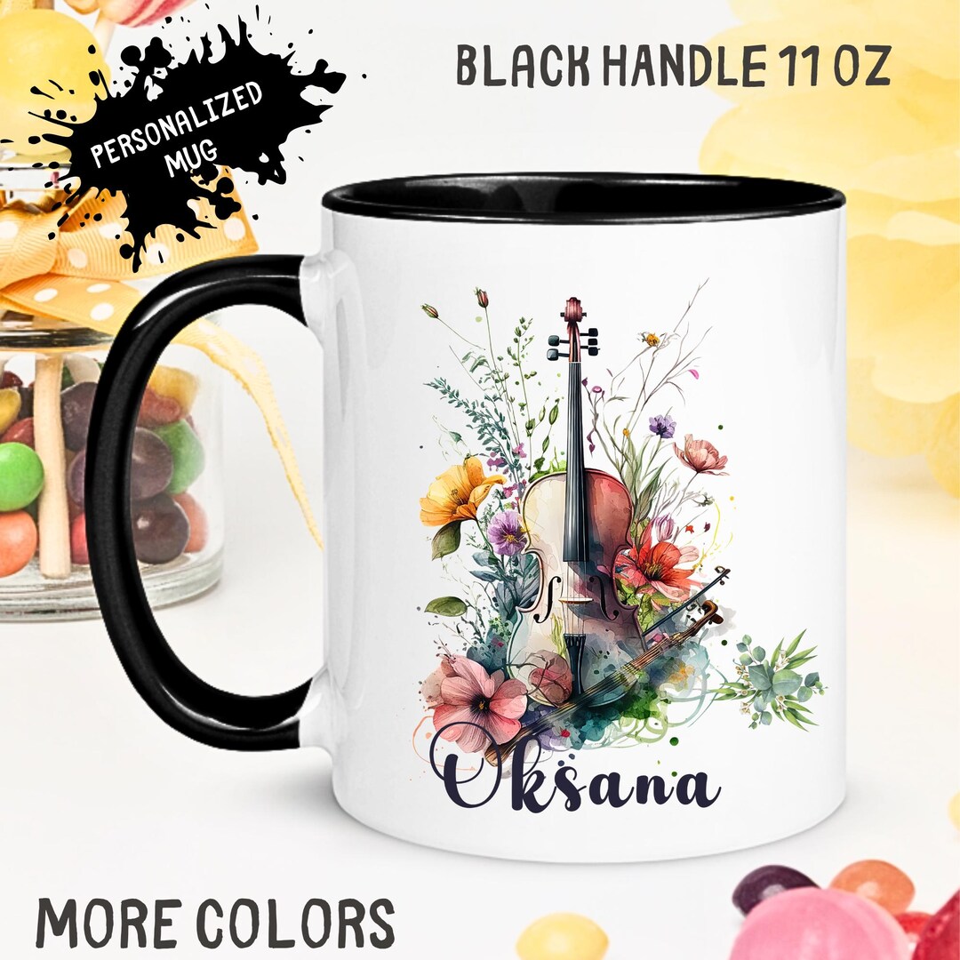 Violin Student Coffee Mug Cup, Personalized Violin Student Gift, Violin ...