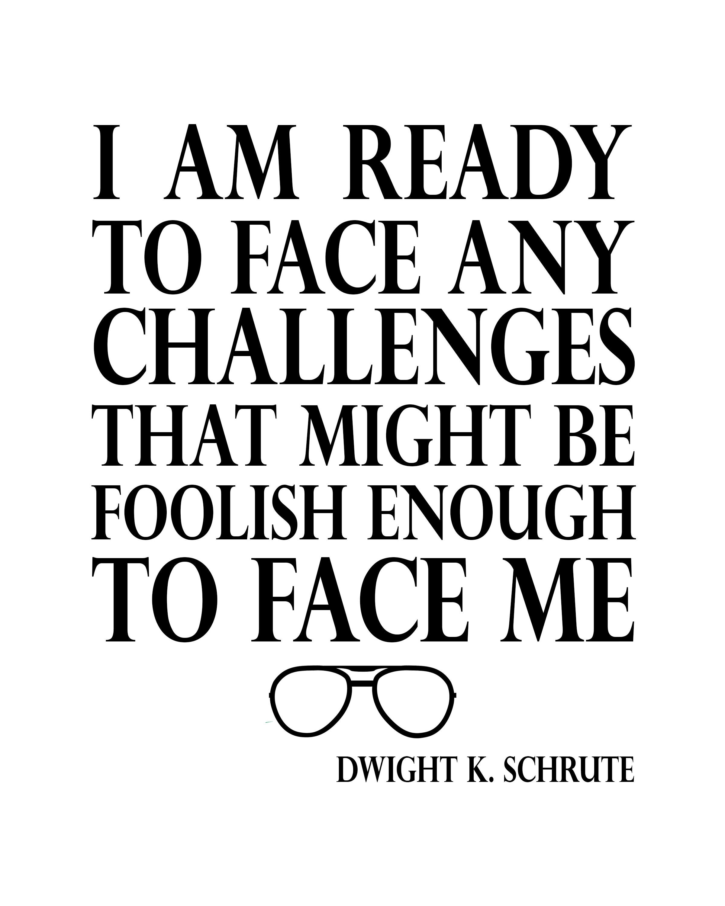 The Office Dwight Quote Wall Art Printable / Dwight Schrute / the ...