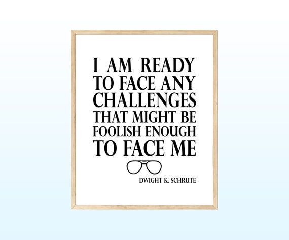 The Office Dwight Quote Wall Art Printable - Etsy