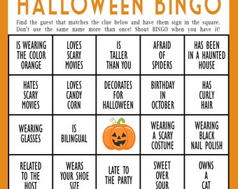 MINGLE BINGO Find the Guest Icebreaker Game Human Bingo - Etsy