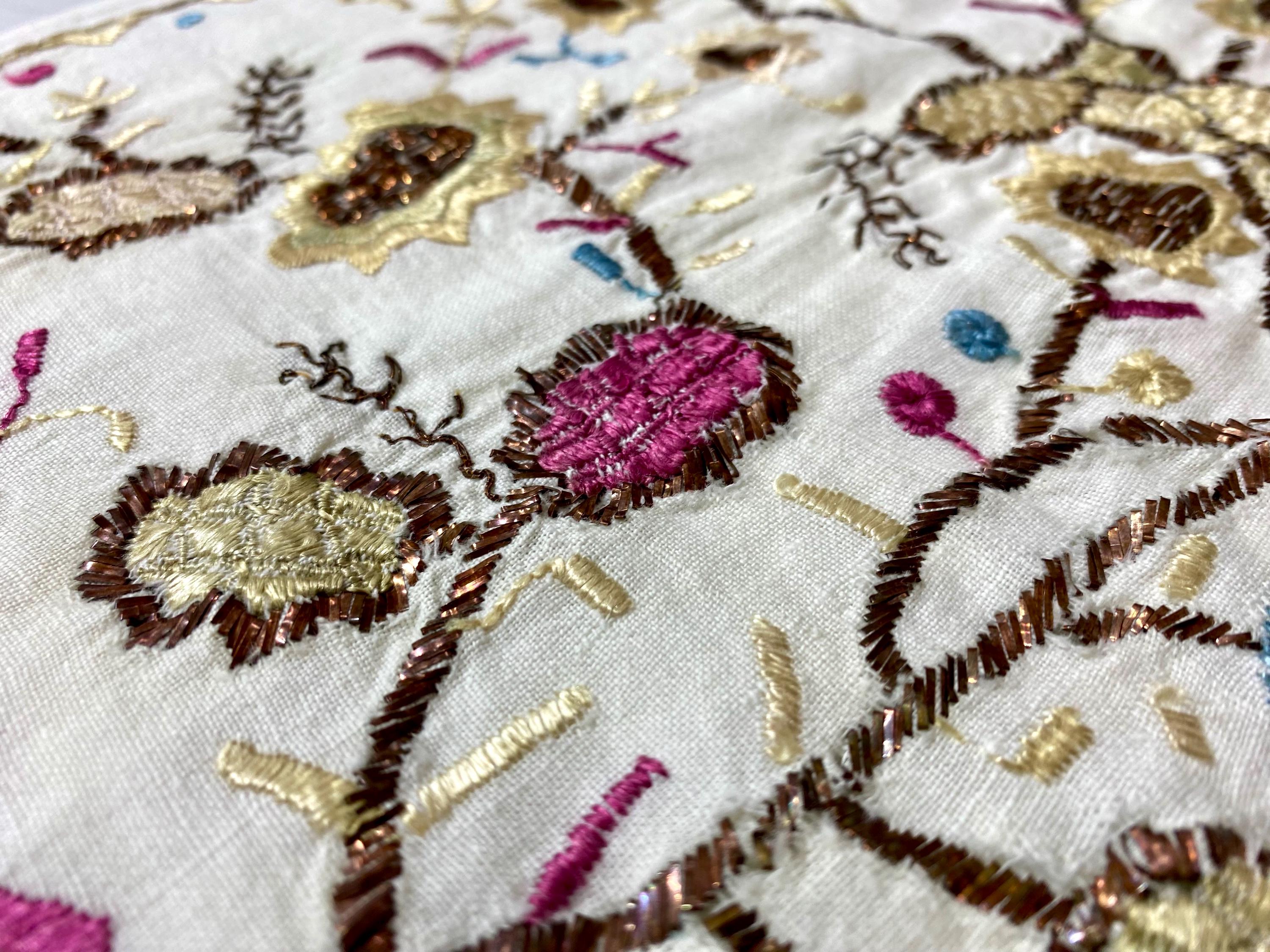 Mediterranean Folk Antique Embroidery, Handmade Textile, Vintage ...