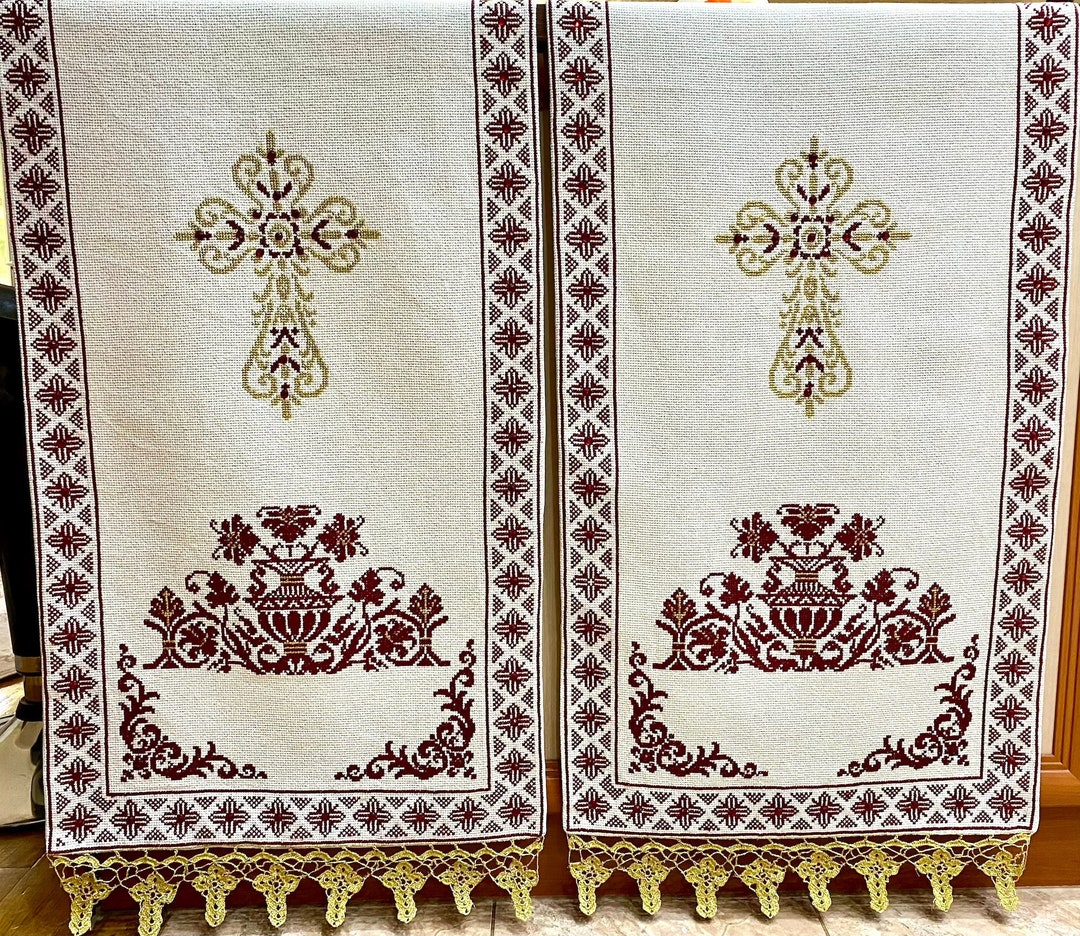 Christian Altar Cloth Set, Church Cloths, Prayer Corner Cloth Gift ...