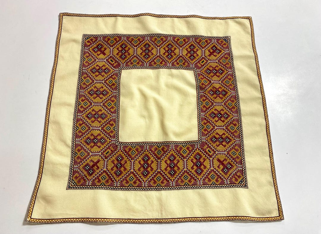 Cretan Antique Folk Embroidery, Greek Vintage Folklore Textile, Crete ...