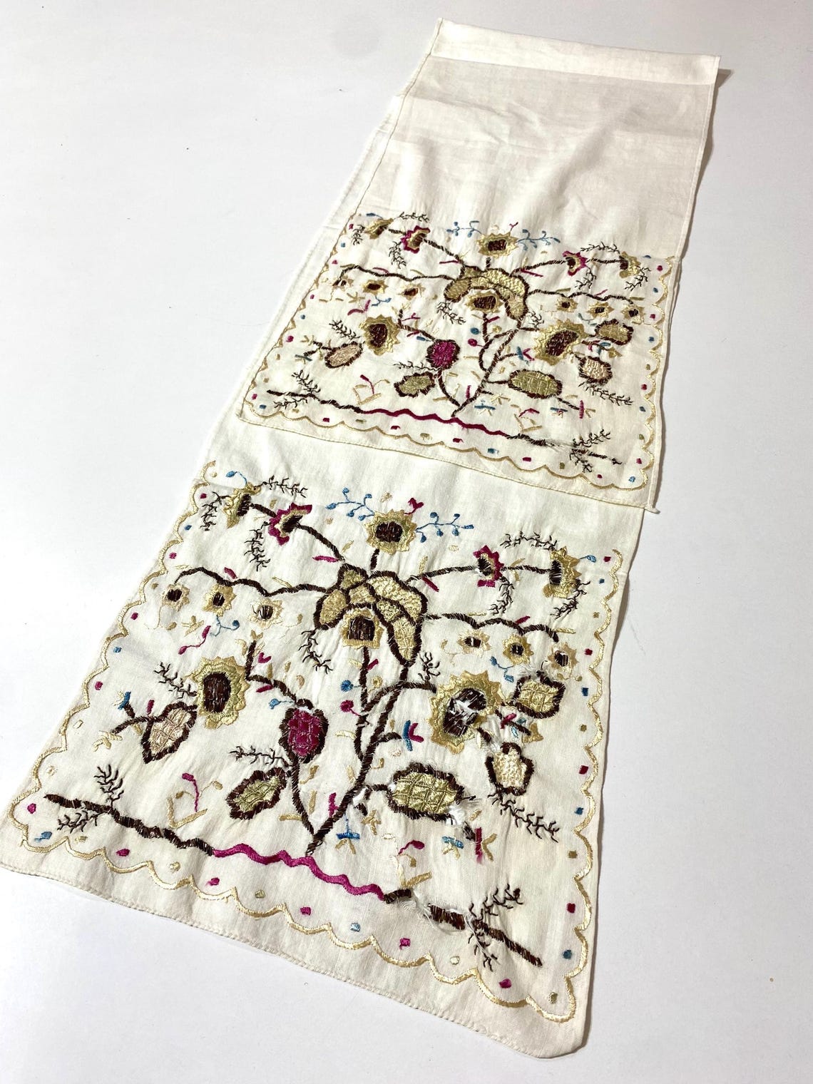 Mediterranean Folk Antique Embroidery, Handmade Textile, Vintage ...