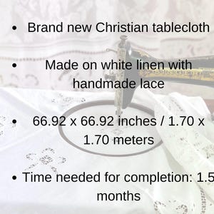 Hand-embroidered Linen Altar Cloth: Religious Christian Communion Table ...