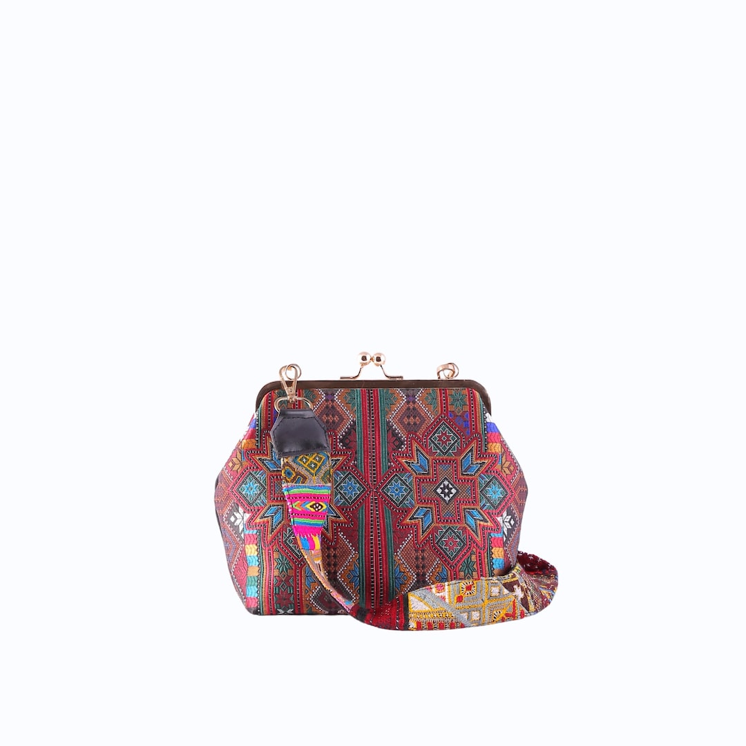 Kiss Lock Evening Handbag Frame Bag With Kiss Lock Closure Large Kiss ...