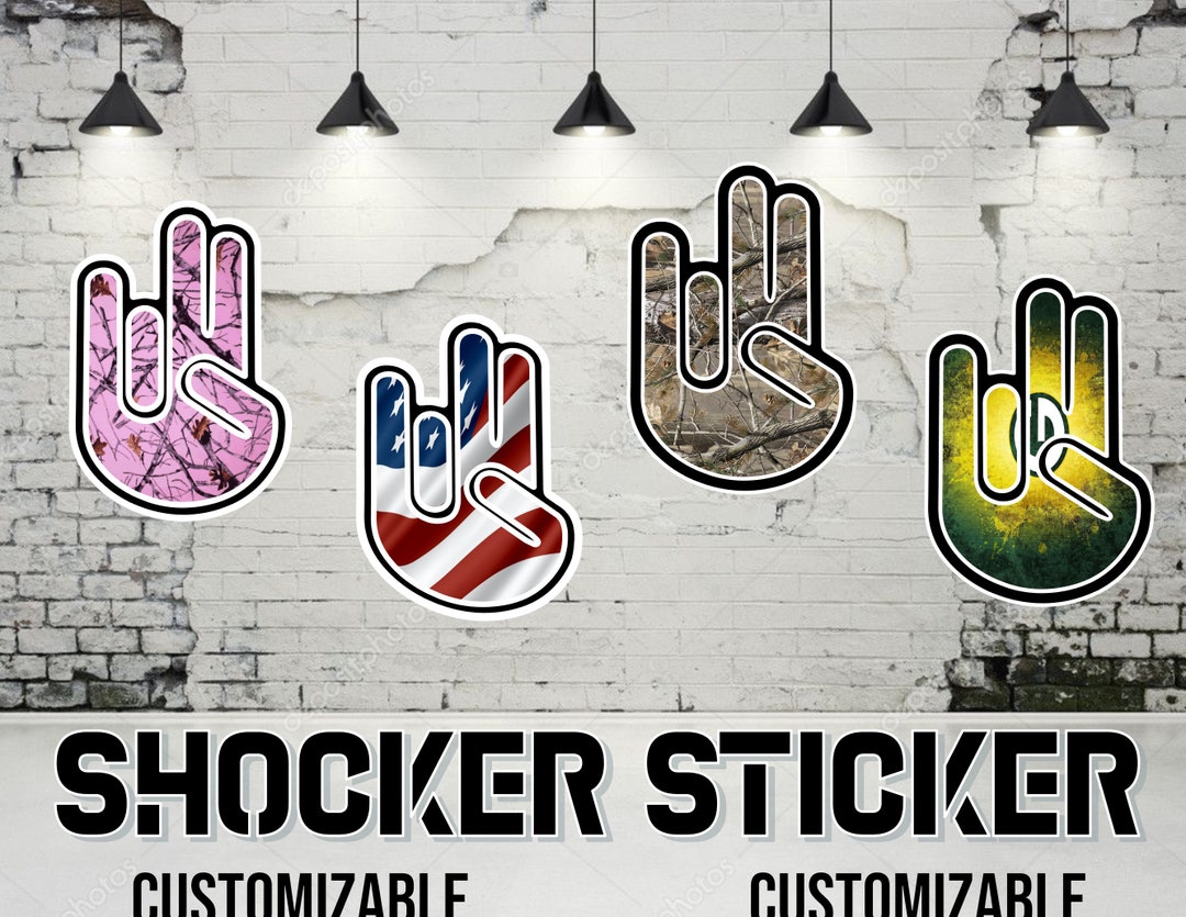 Custom Shocker Sticker Shocker Symbol Vinyl Decal Vinyl Shocker Auto ...