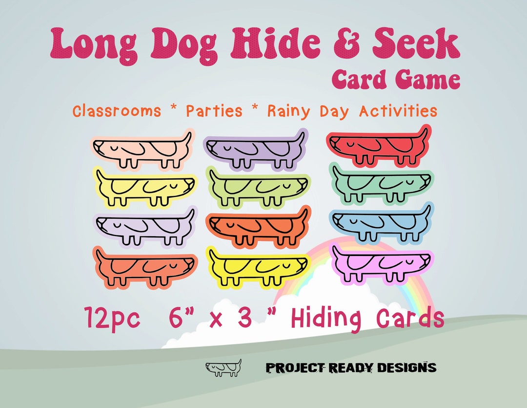 Long Dog Hide and Seek Game Birthday Party Favors Birthday Party Kids ...