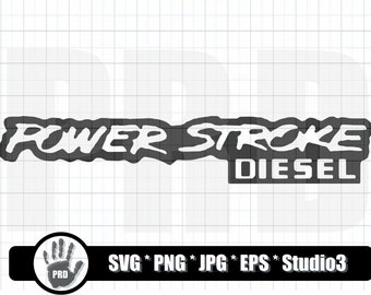 Diesel Power Stroke Svg - Etsy