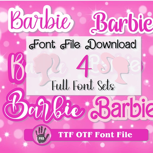 Barbie Font - Etsy
