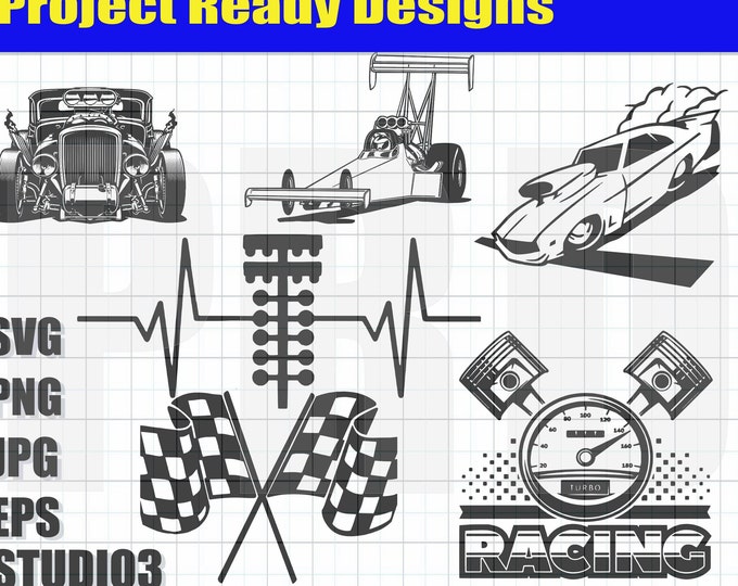 DIY Download Drag Racing Chevy Nova for Decals FORD Race Car Drag ...