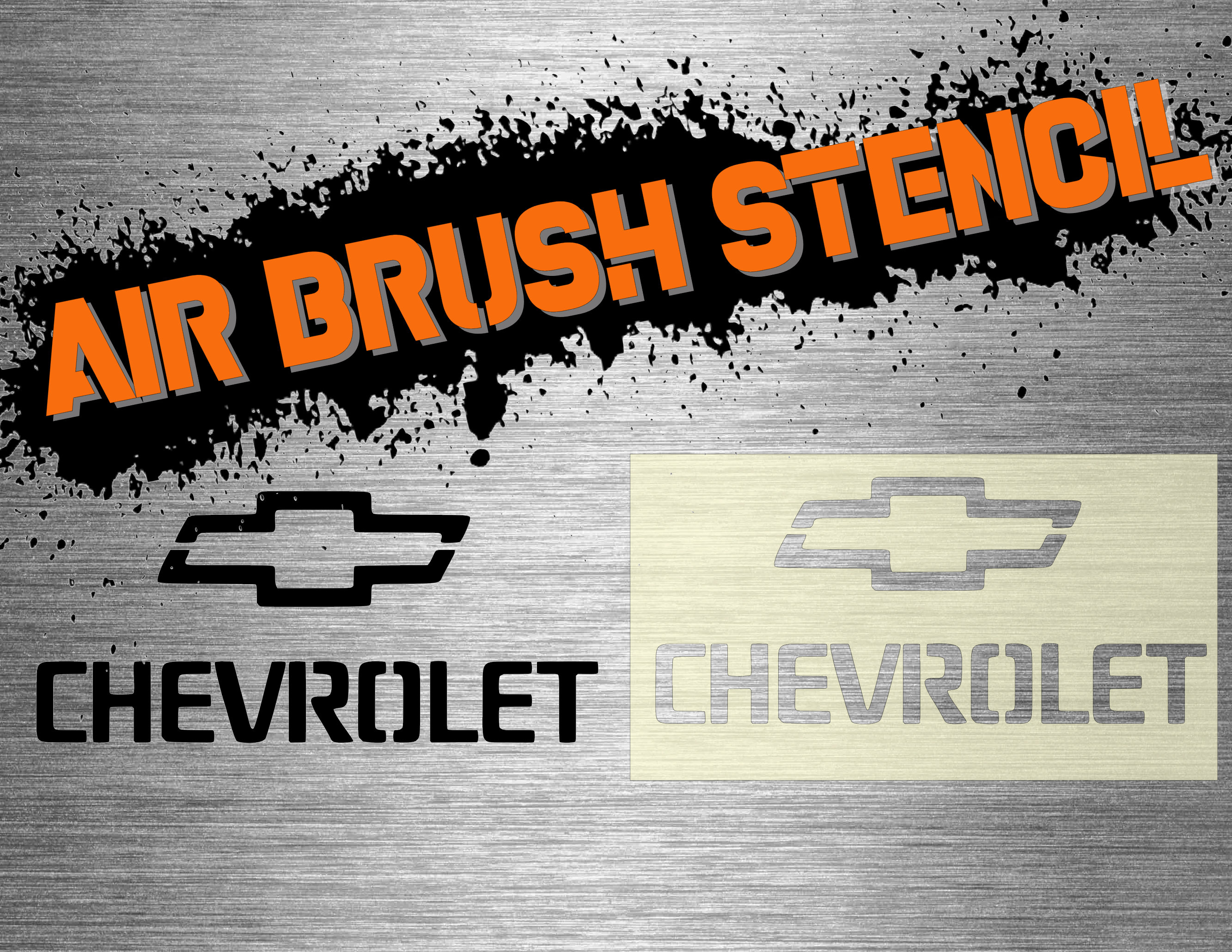 Chevy Bowtie Emblem Stencil