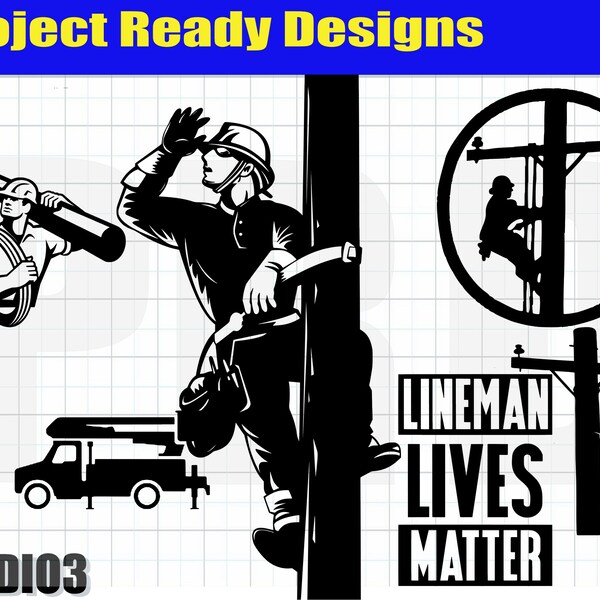Lineman Svg - Etsy