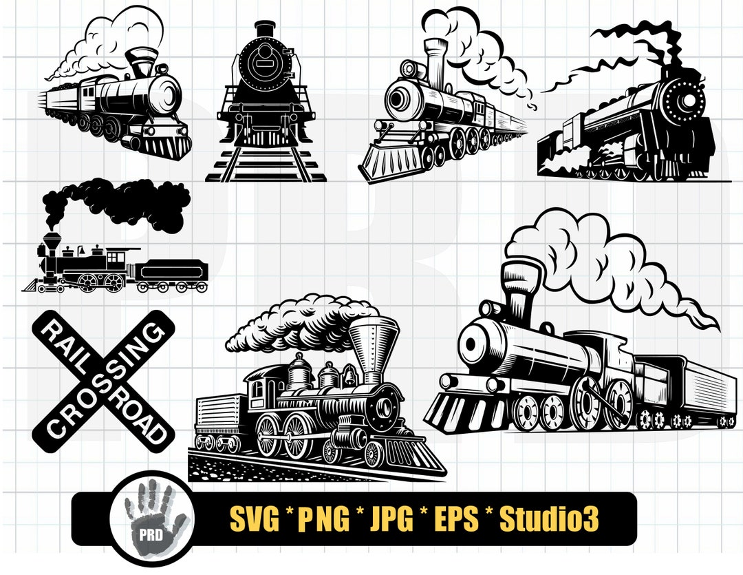 Train Railroad SVG Bundle Train Svg Railroad Svg Locomotive Svg Steam ...