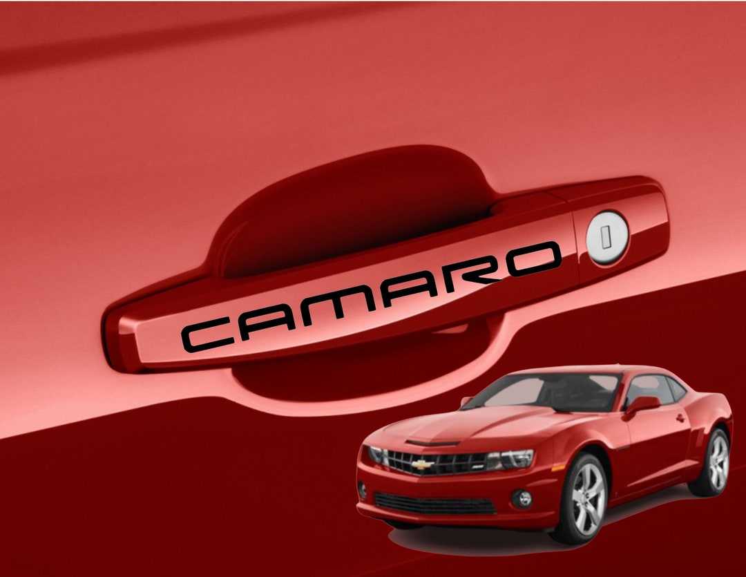 2pc Camaro Door Handle Decals Camaro Decals Camaro Stickers Door Handle ...
