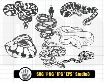 Ball Python Clipart - Etsy