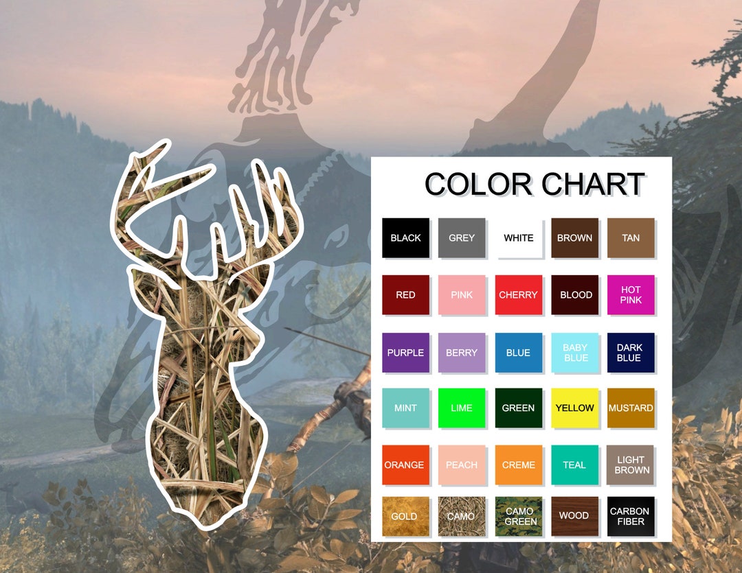 Deer Hunting Decal Hunting Truck Decals Outdoors Stickers Hunting ...