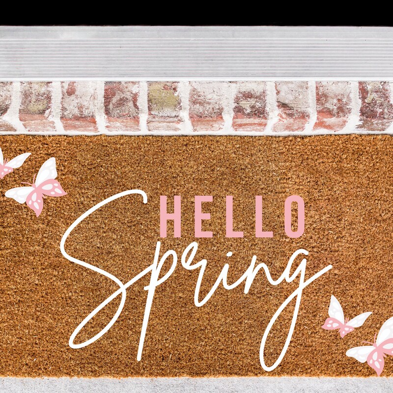 Spring Doormat - Etsy