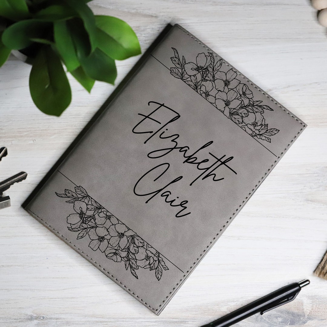 Journal With Name Engraved, Personalized Journal, Leather Diary ...
