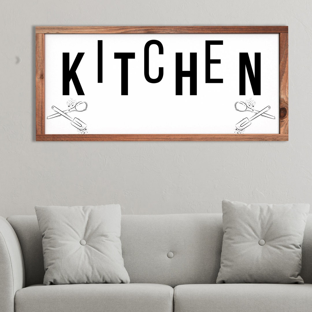 Kitchen Wooden Sign, Wooden Sign, Wooden Wall Art, Kitchen Decor ...