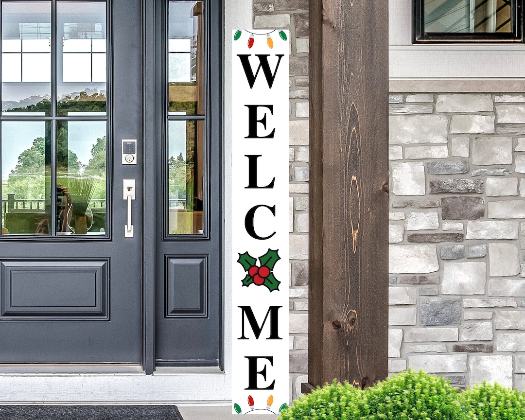 Christmas Welcome Sign for Front Porch, Christ Porch Signs, Christmas ...