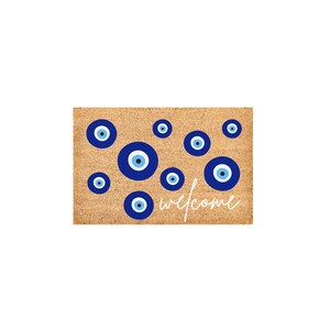 Evil Eye Welcome Doormat for Home, Porch Decor, Housewarming Gift ...
