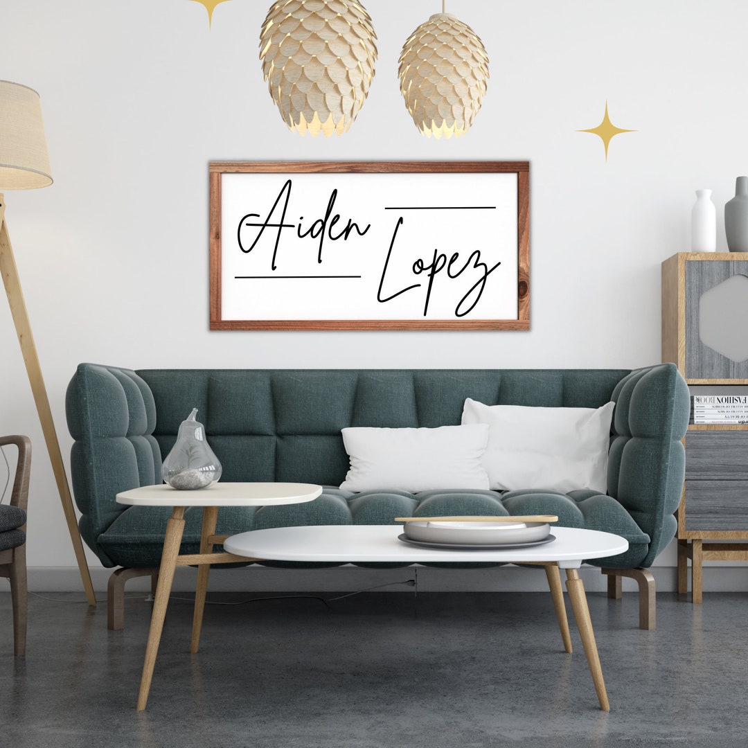 Personalized Name Wood Frame Custom Wooden Frame Custom Wood - Etsy