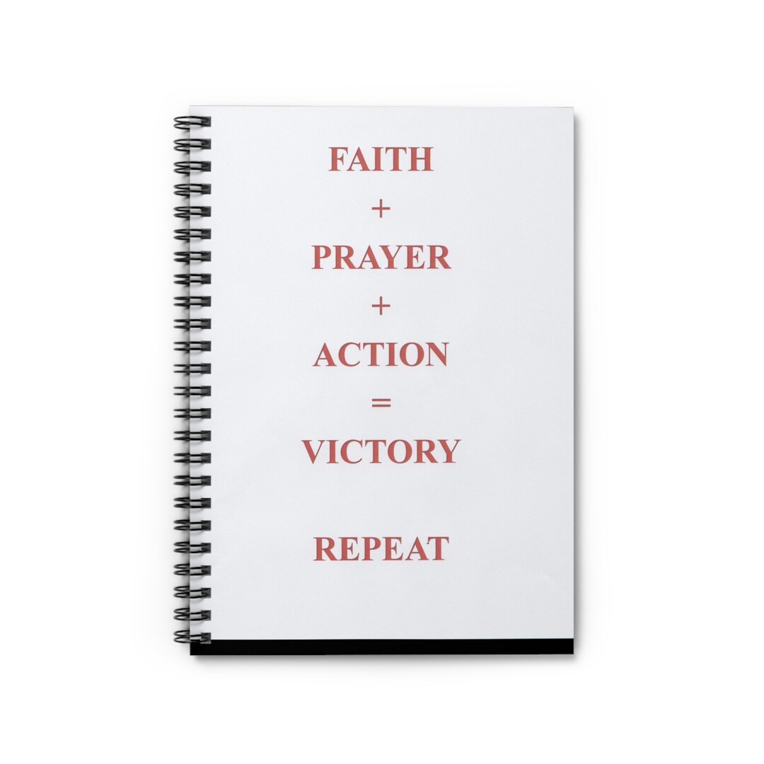 Spiral Notebook - Inspirational Prayer Journal, Faith Notebook, Ruled ...