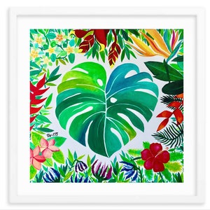 Monstera Art Print - Etsy