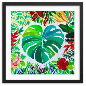 Monstera Art Print - Etsy