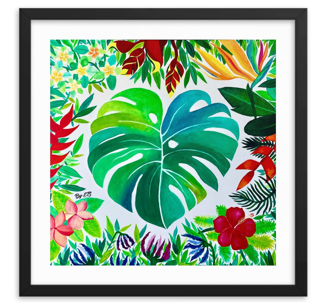 Monstera Art Print - Etsy