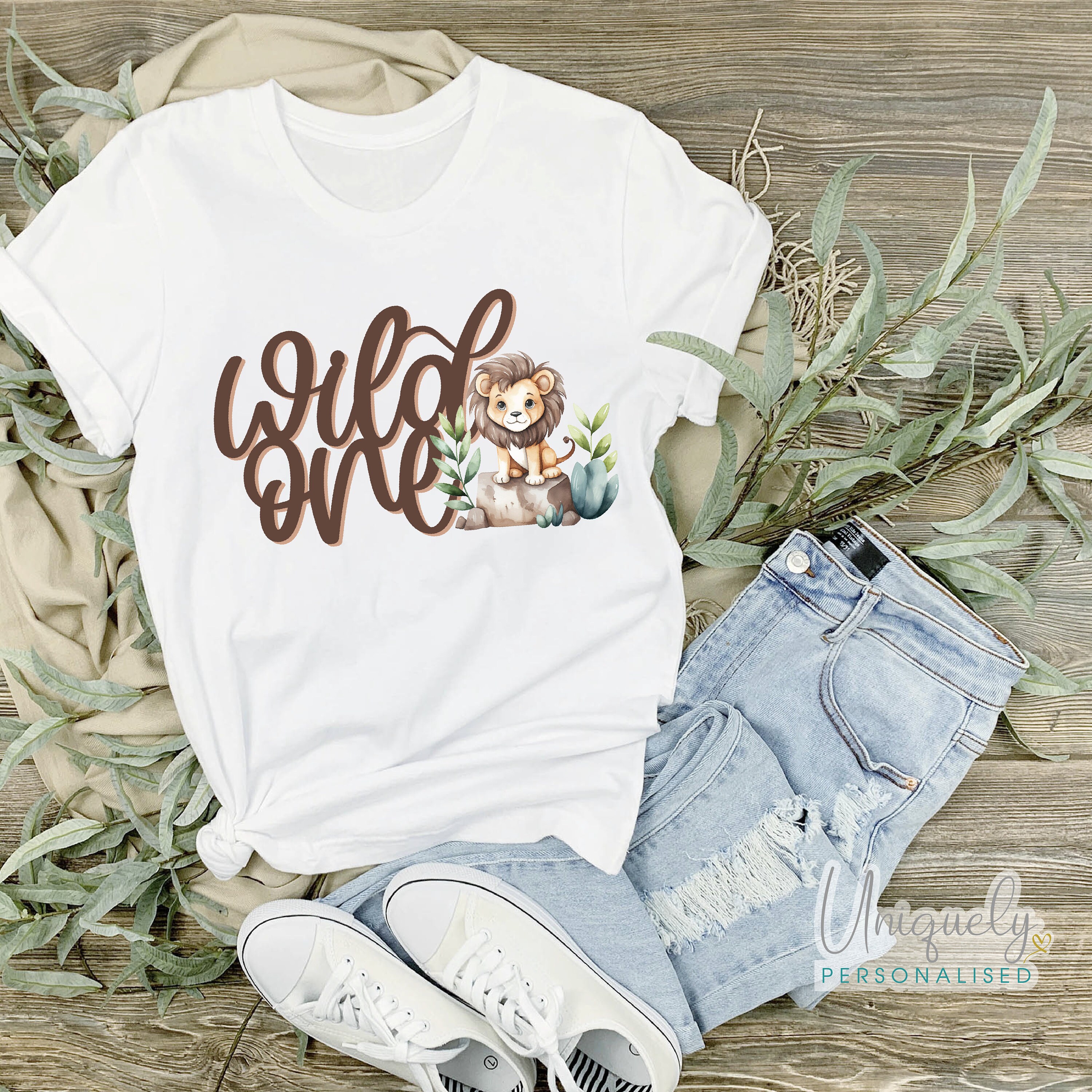 1st Birthday Wild One Clipart Animal Number One Digital - Etsy