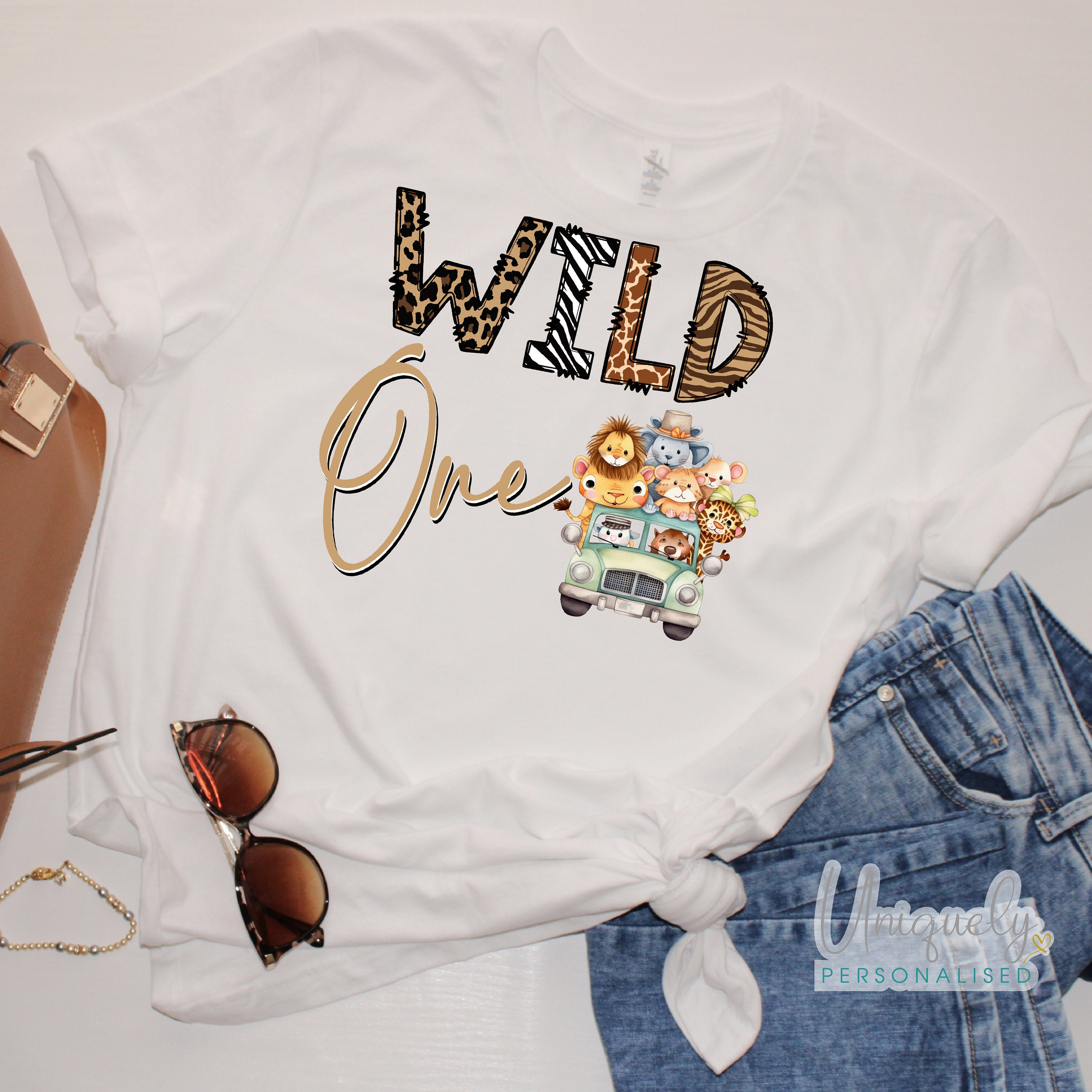 1st Birthday Wild One Clipart, Animal Number One, Digital Download ...