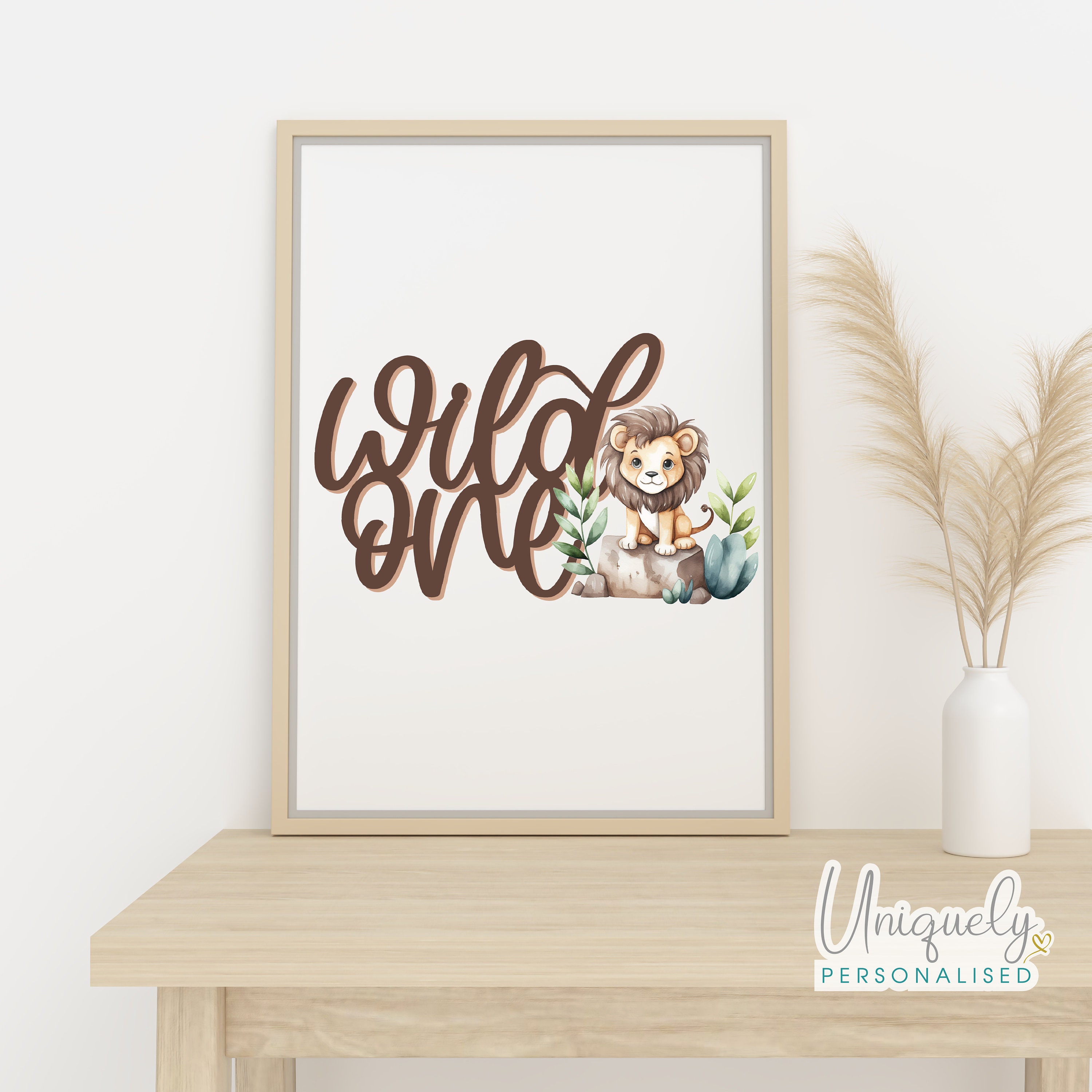 1st Birthday Wild One Clipart Animal Number One Digital - Etsy