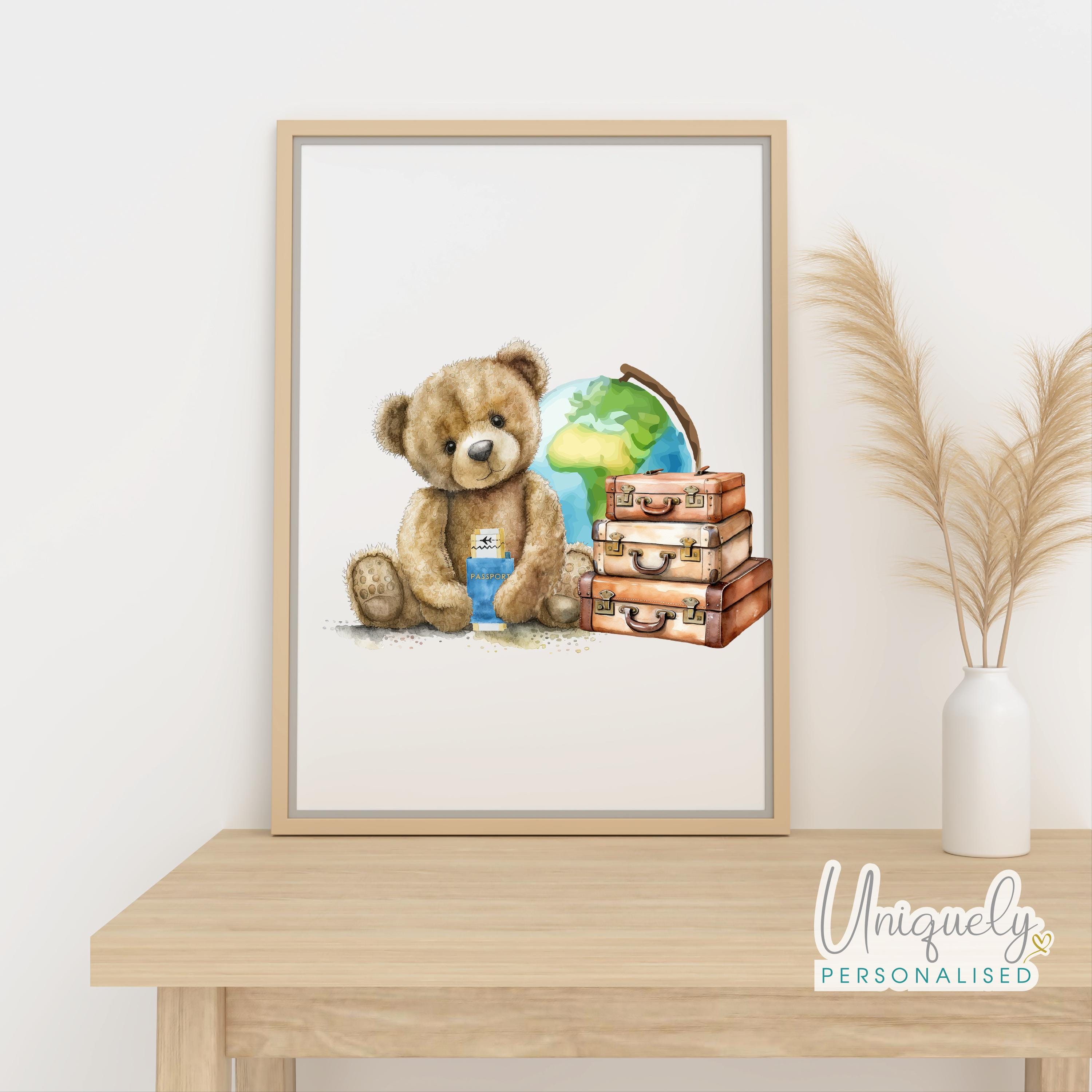 Teddy Bear Travel Clipart, Digital Download, Transparent Png ...
