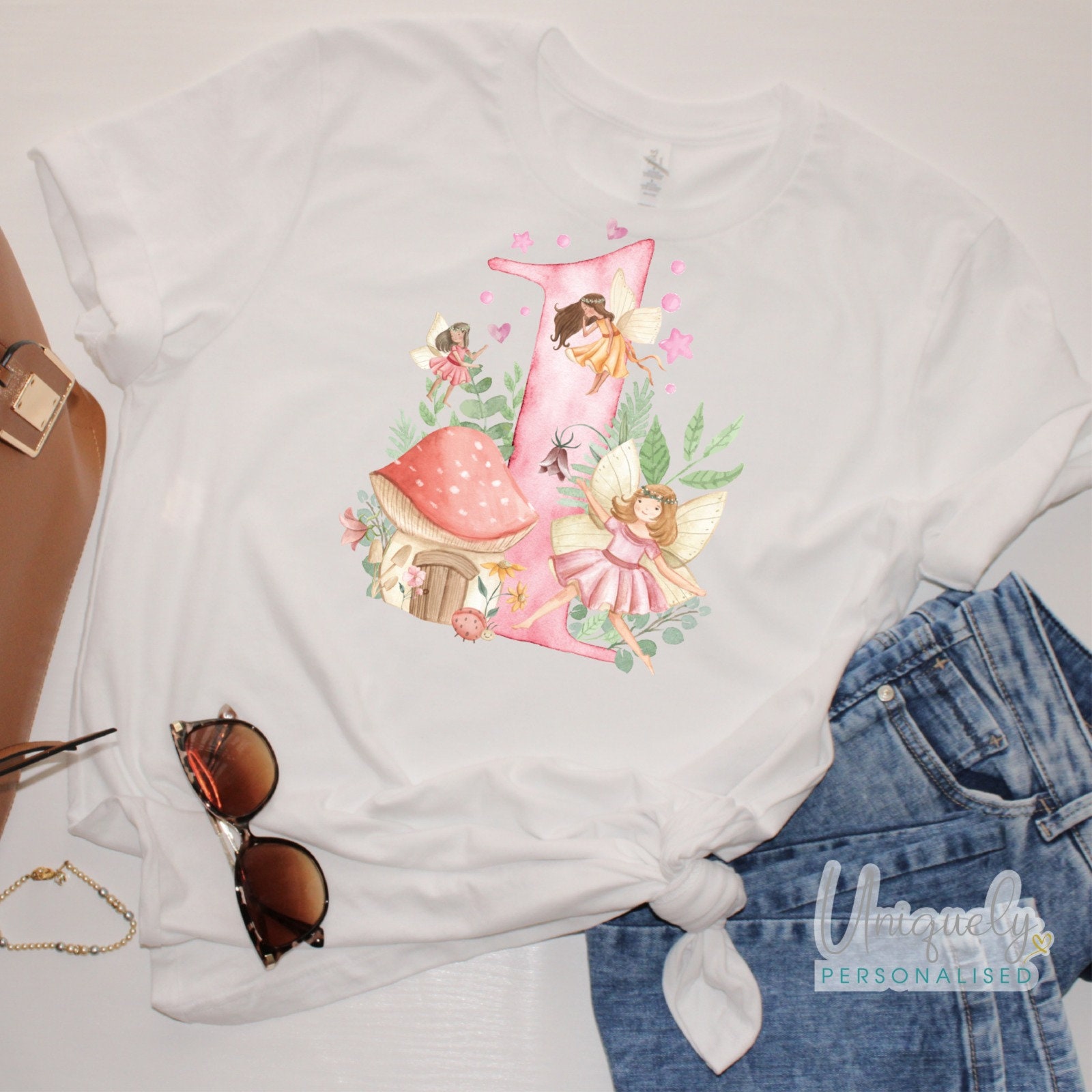 1st Birthday Girl Fairy Clipart, Pink Number One, Digital Download ...