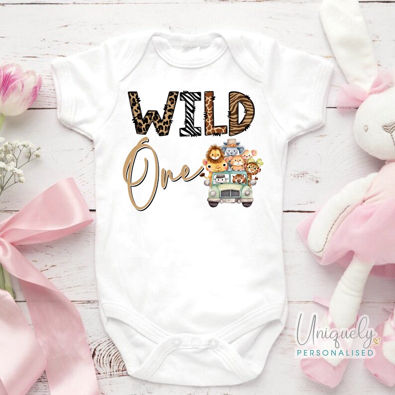 1st Birthday Wild One Clipart, Animal Number One, Digital Download ...