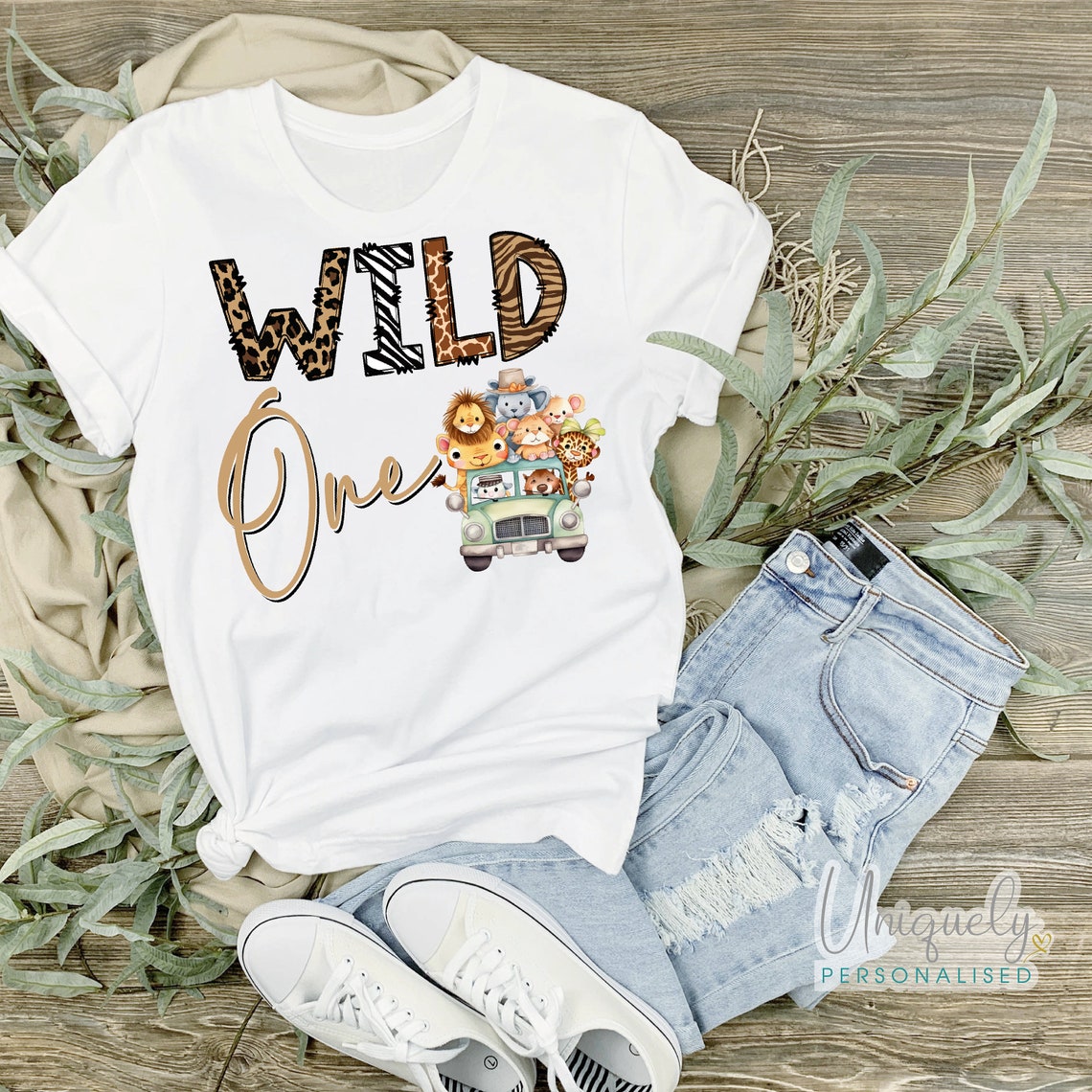 1st Birthday Wild One Clipart, Animal Number One, Digital Download ...
