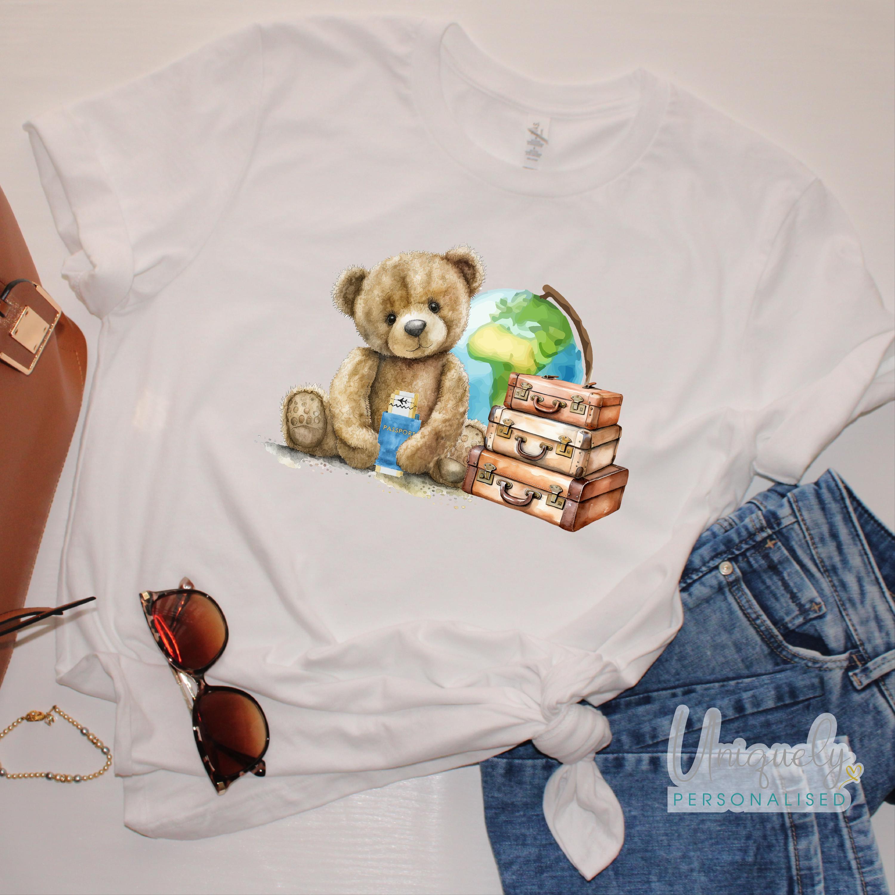 Teddy Bear Travel Clipart, Digital Download, Transparent Png ...