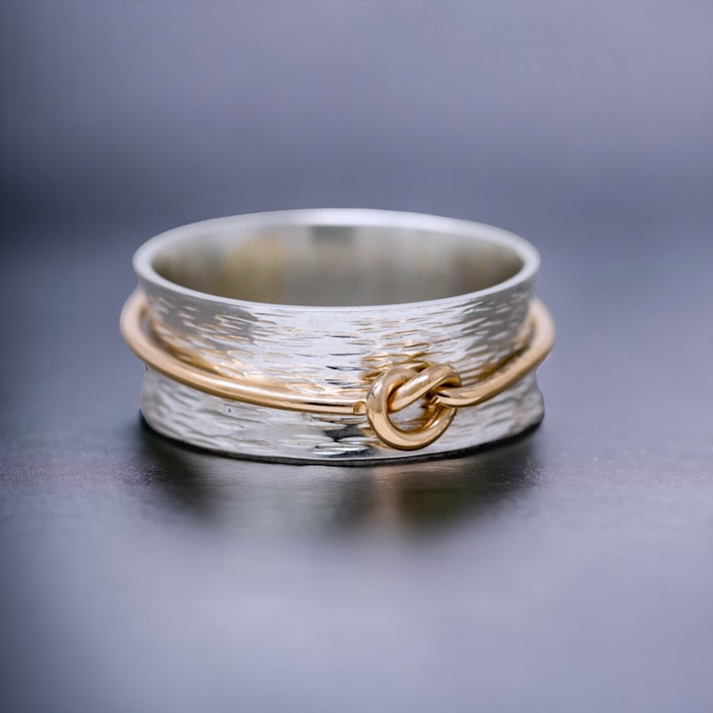 Silver Spinner Ring - Etsy