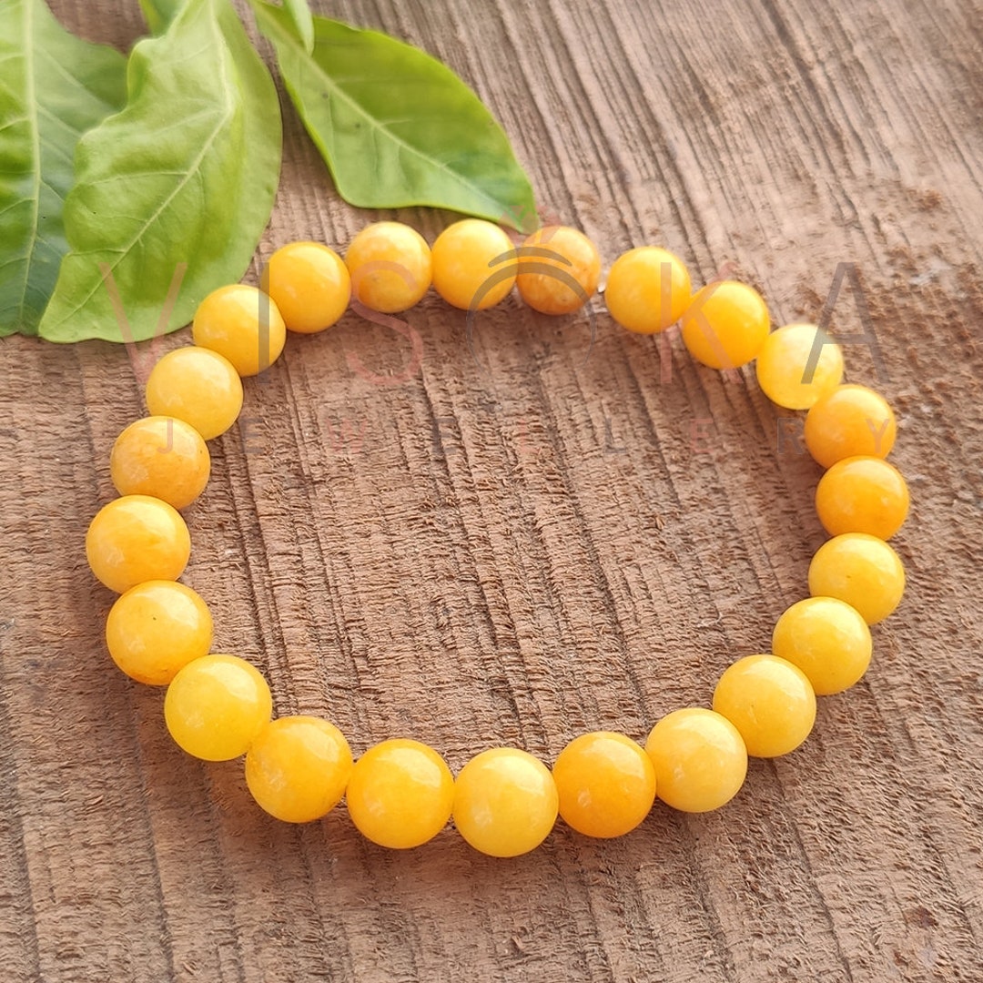Topaz Stone Bracelet, Love and Good Fortune Bracelet, Yellow Topaz ...
