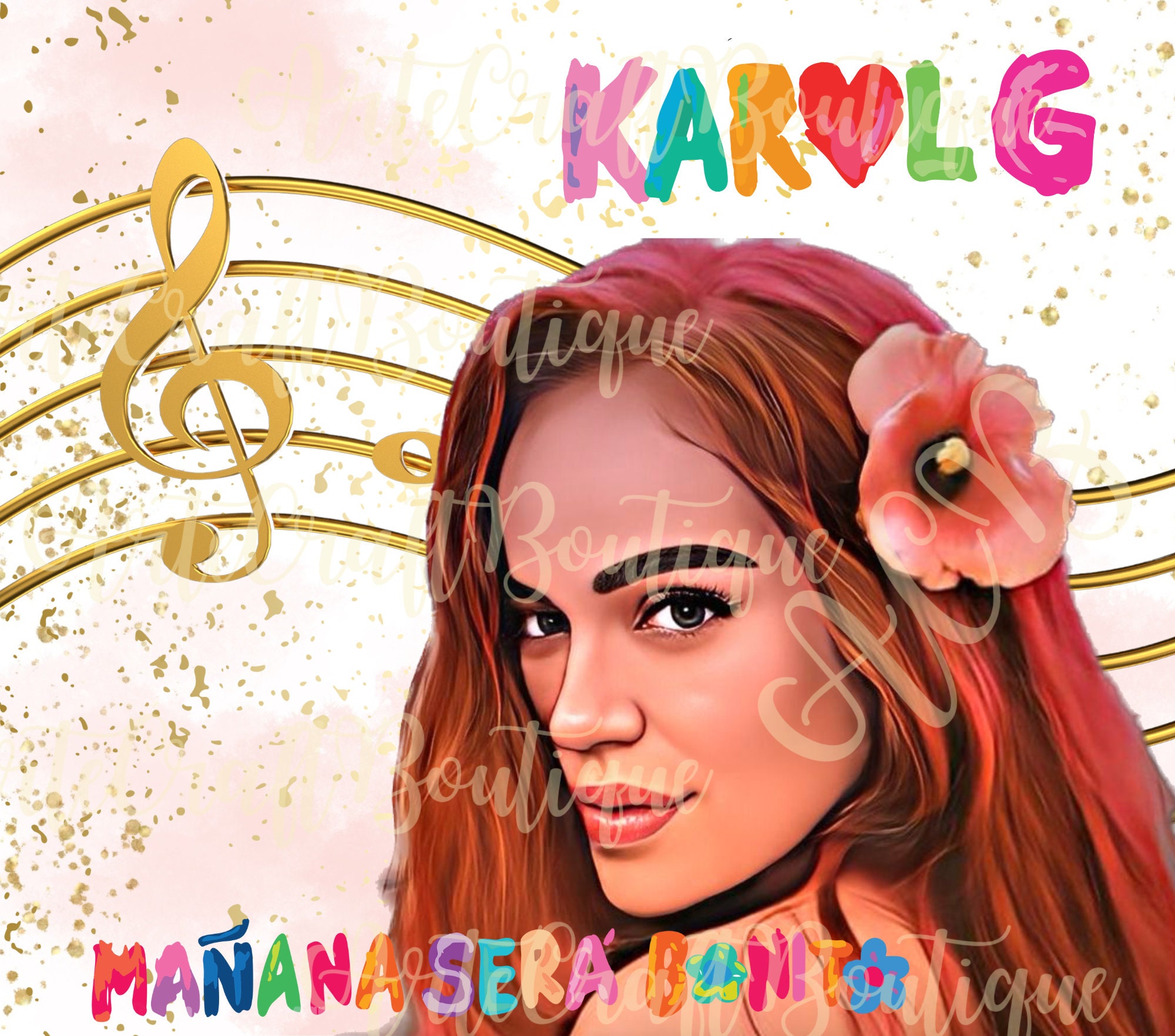 Karol G Tumbler Wrap 20 ONZ - Etsy