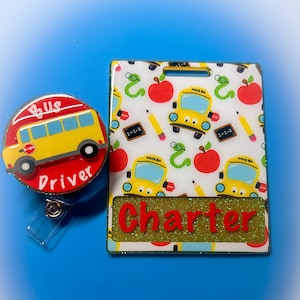 School Bus Driver Badge Reel and Badge Buddy - Etsy